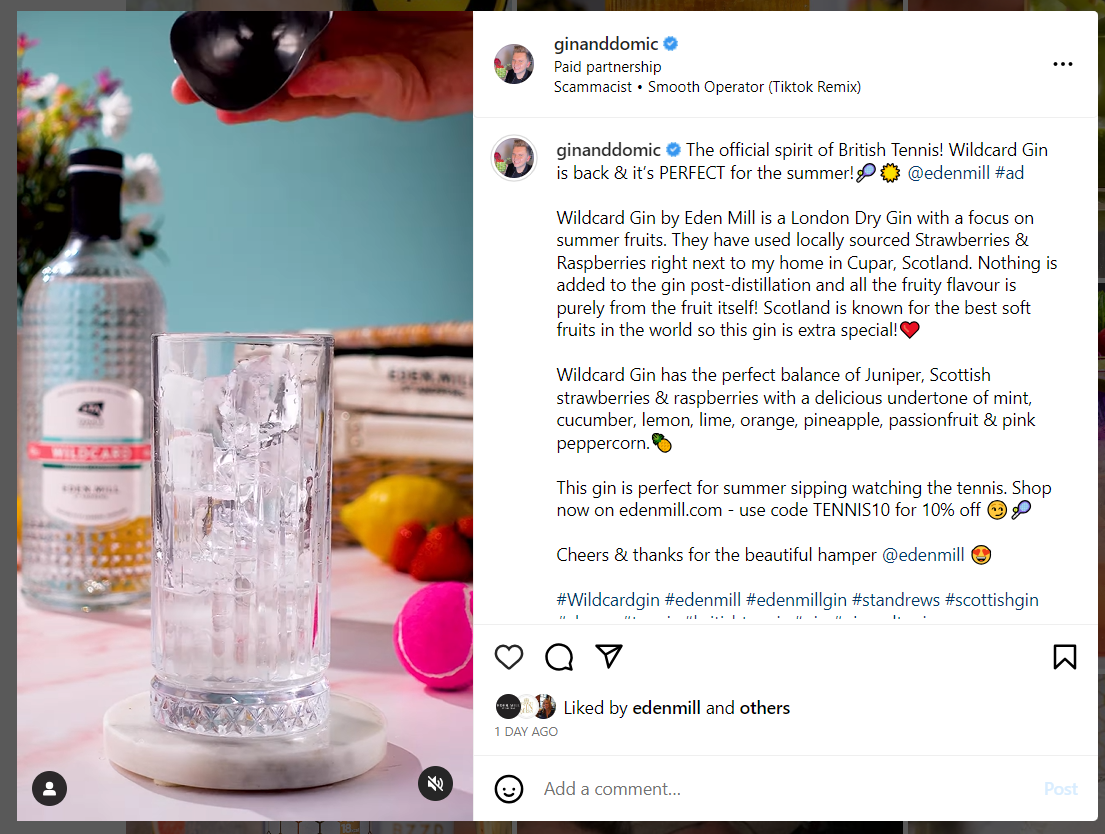 How we created a new buzz around an existing collaboration for Eden Mill